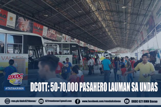 DCOTT: 50-70,000 pasahero lauman sa Undas - RMN Networks