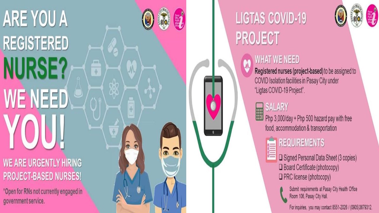 Pasay City Health Office, naghahanap ng mga registered nurse | RMN Networks
