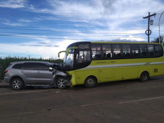 Ceres bus kag SUV aksidente nga nagbungguanay sa syudad sang Sagay, isa ...