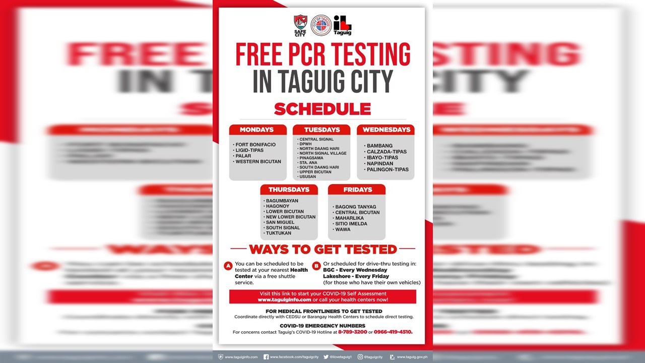PCR Taguig Testing - RMN Networks