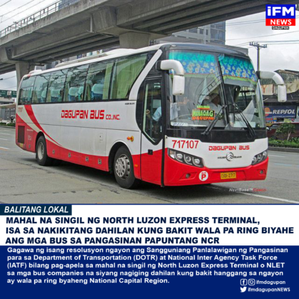 MAHAL NA SINGIL NG NORTH LUZON EXPRESS TERMINAL O NLET , ISA SA ...