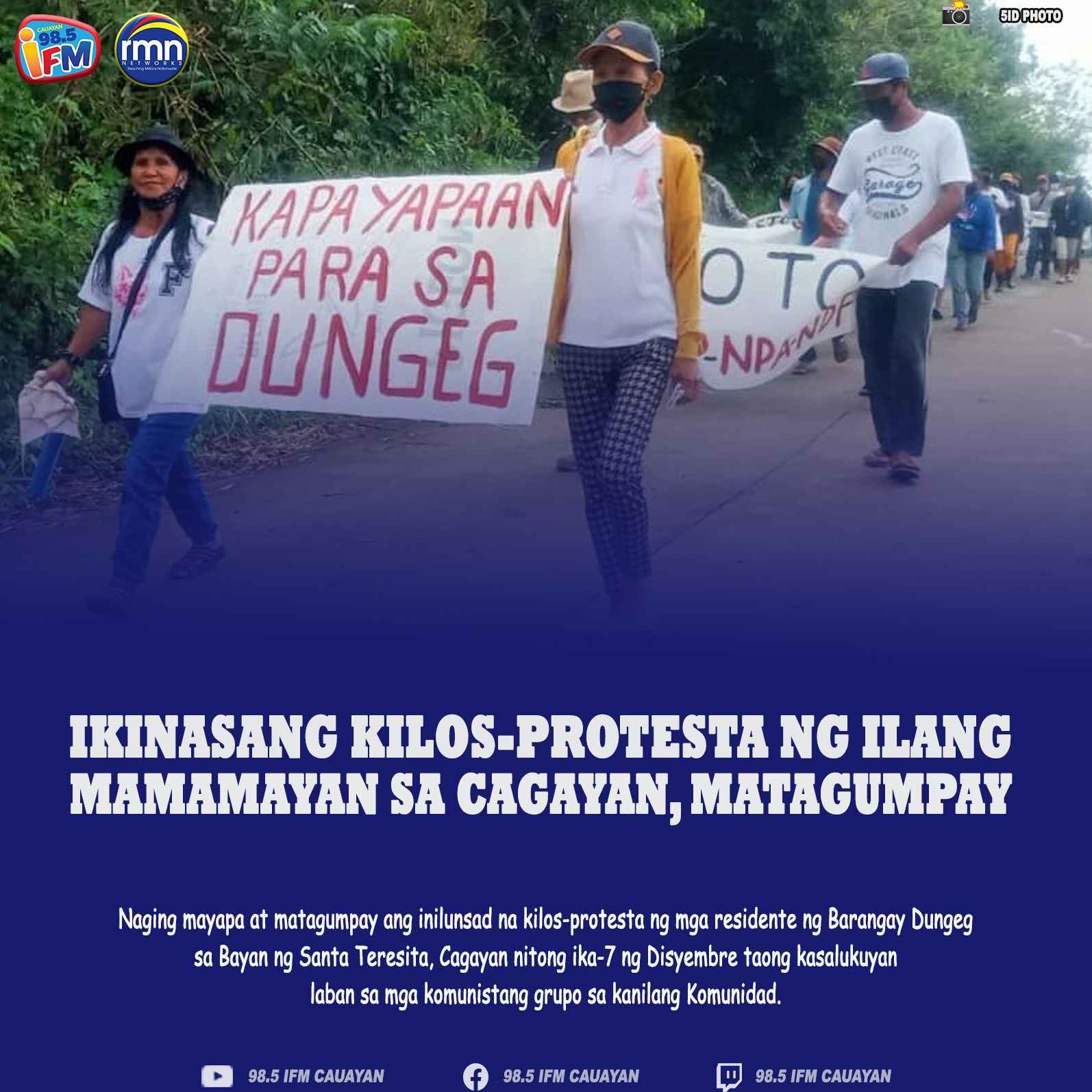 Ikinasang Kilos-Protesta ng Ilang Mamamayan sa Cagayan, Matagumpay ...