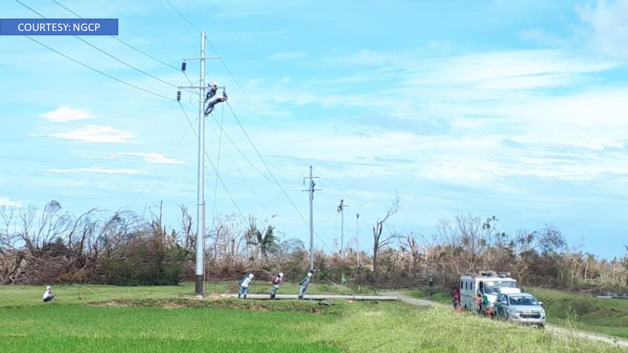NGCP, naibalik na ang 87% ng power transmission services na naapektuhan ng Bagyong Odette sa ...