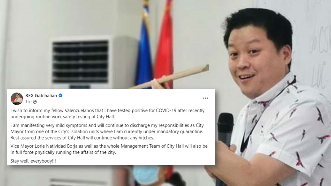 Valenzuela City Mayor Rex Gatchalian, nagpositibo sa COVID-19 - RMN ...