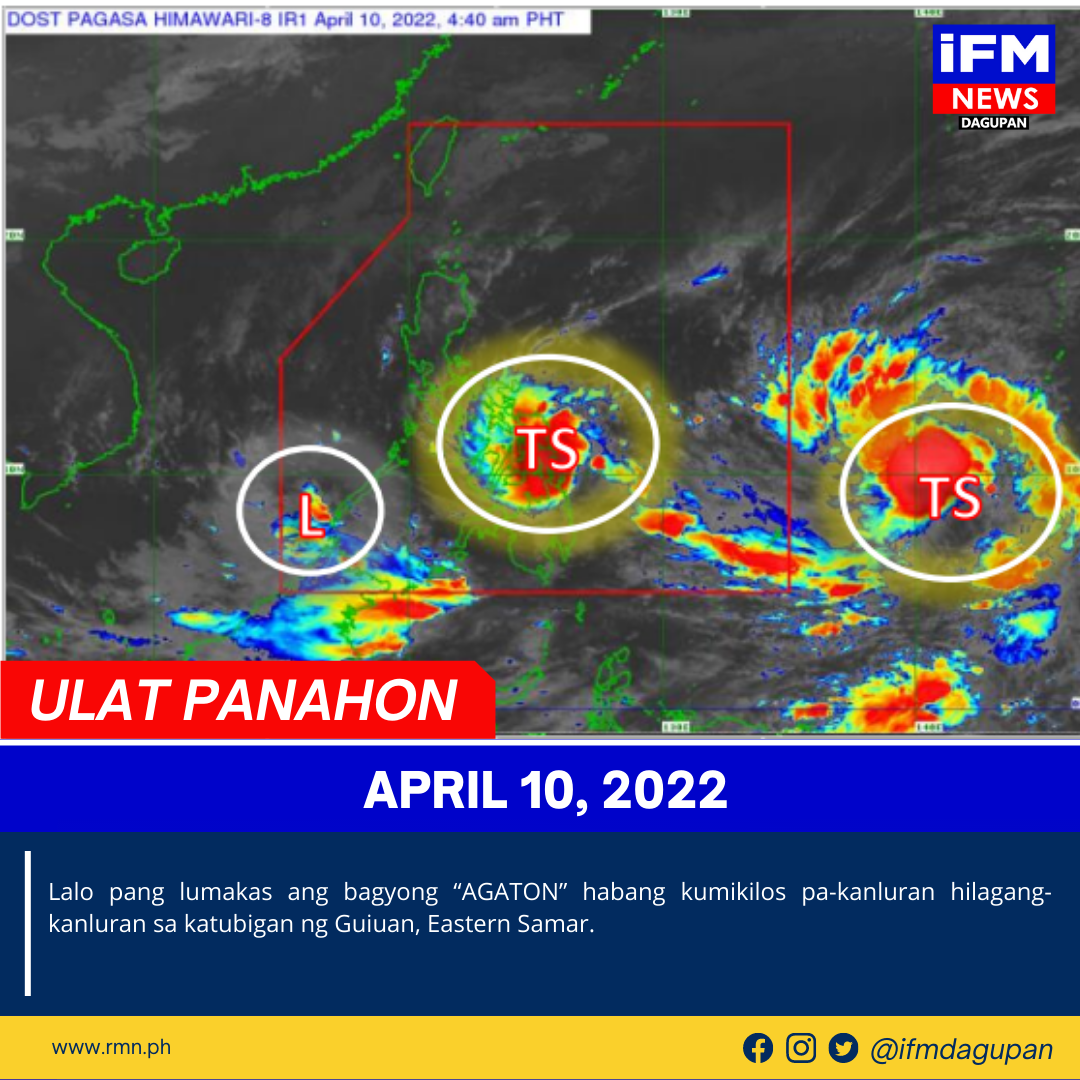 ULAT PANAHON NGAYONG ARAW NG APRIL 10, 2022 - RMN Networks
