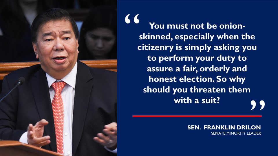 Pagbabanta ni Commissioner Rey Bulay sa mga kritiko ng COMELEC ...