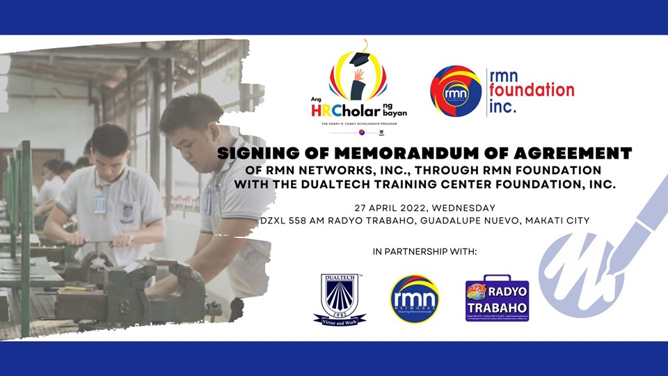 Kasunduan sa pagitan ng RMN Networks, RMN Foundation Inc at Dualtech ...