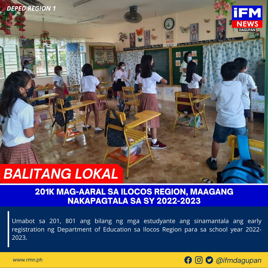 201K MAG-AARAL SA ILOCOS REGION, MAAGANG NAKAPAGTALA SA SY 2022-2023 - RMN Networks