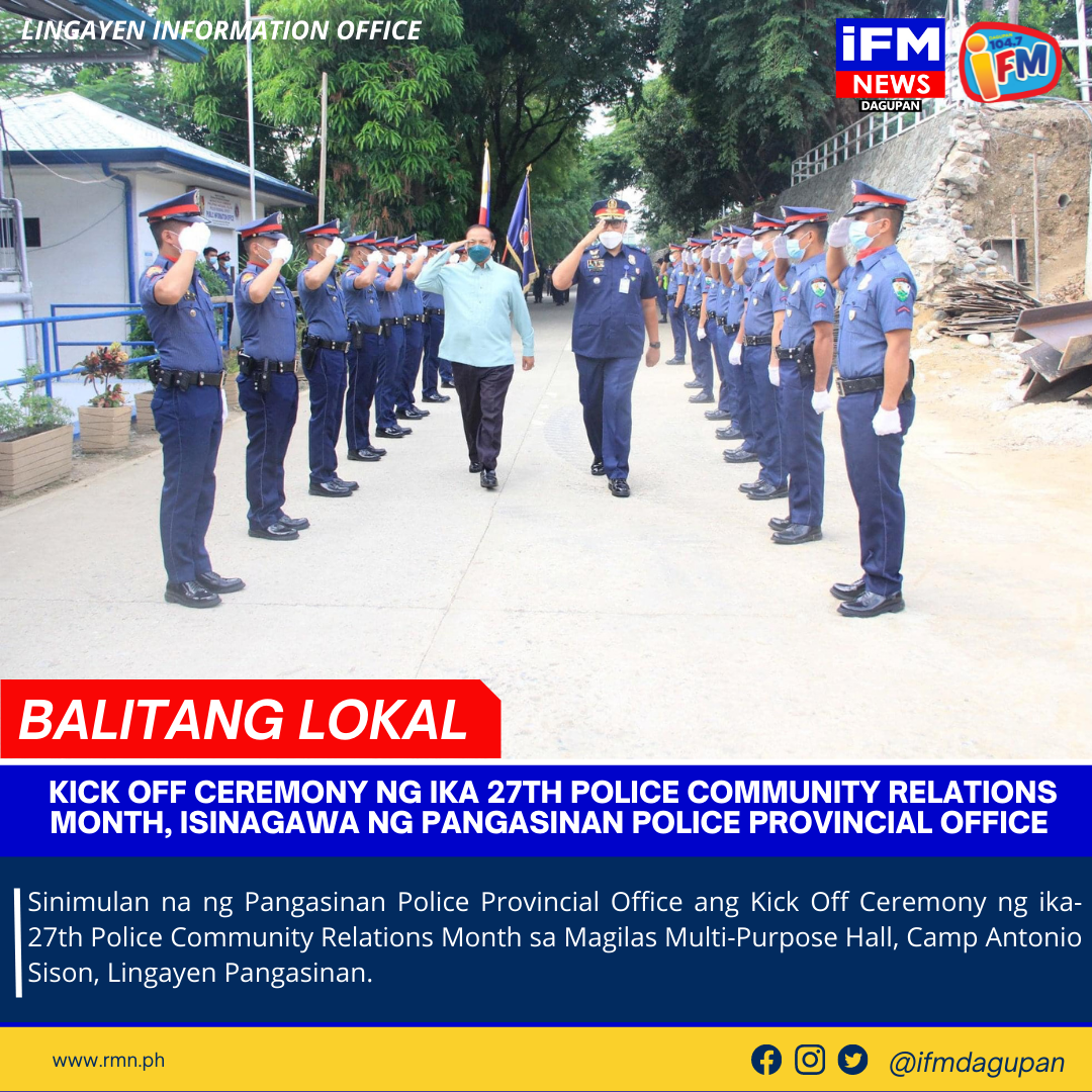 KICK OFF CEREMONY NG IKA 27TH POLICE COMMUNITY RELATIONS MONTH ...
