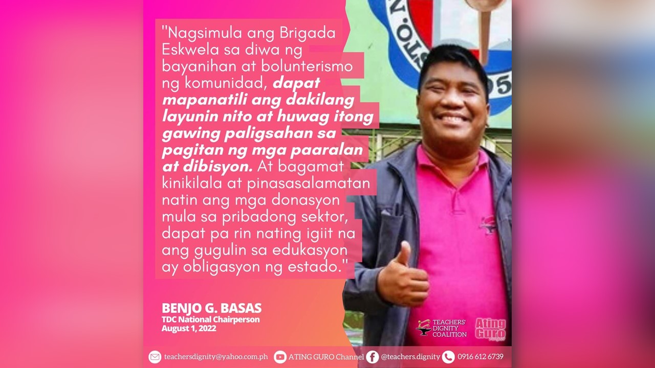 Grupo ng mga guro, iginiit na huwag gawing paligsahan ang taunang ...