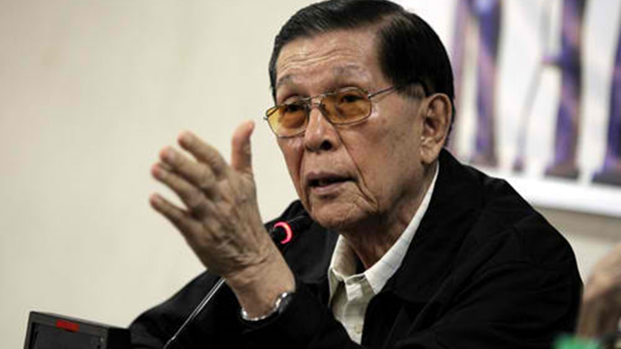 Chief Legal Counsel Juan Ponce Enrile, inirekomenda na bumalik na lang ...