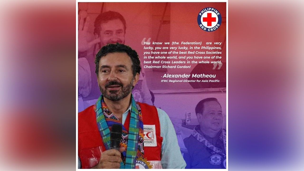 PH Red Cross, Chairman Gordon - one of the best in the whole world says ...