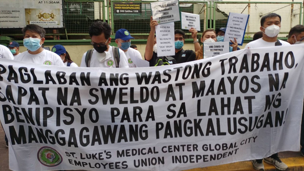 Grupo ng mga health workers, muling nagkasa ng protesta sa DOH - RMN ...