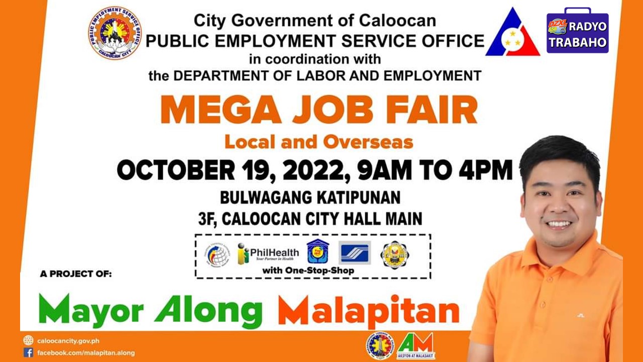 Mega Job Fair sa Caloocan City, ikakasa katuwang ang PESO Caloocan at DZXL Radyo Trabaho - RMN ...