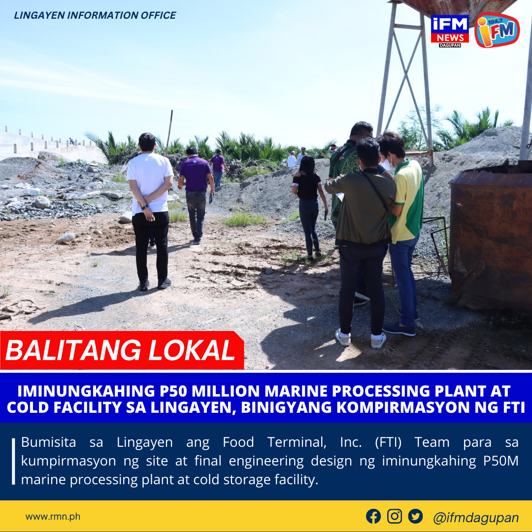 IMINUNGKAHING P50 MILLION MARINE PROCESSING PLANT AT COLD FACILITY SA ...