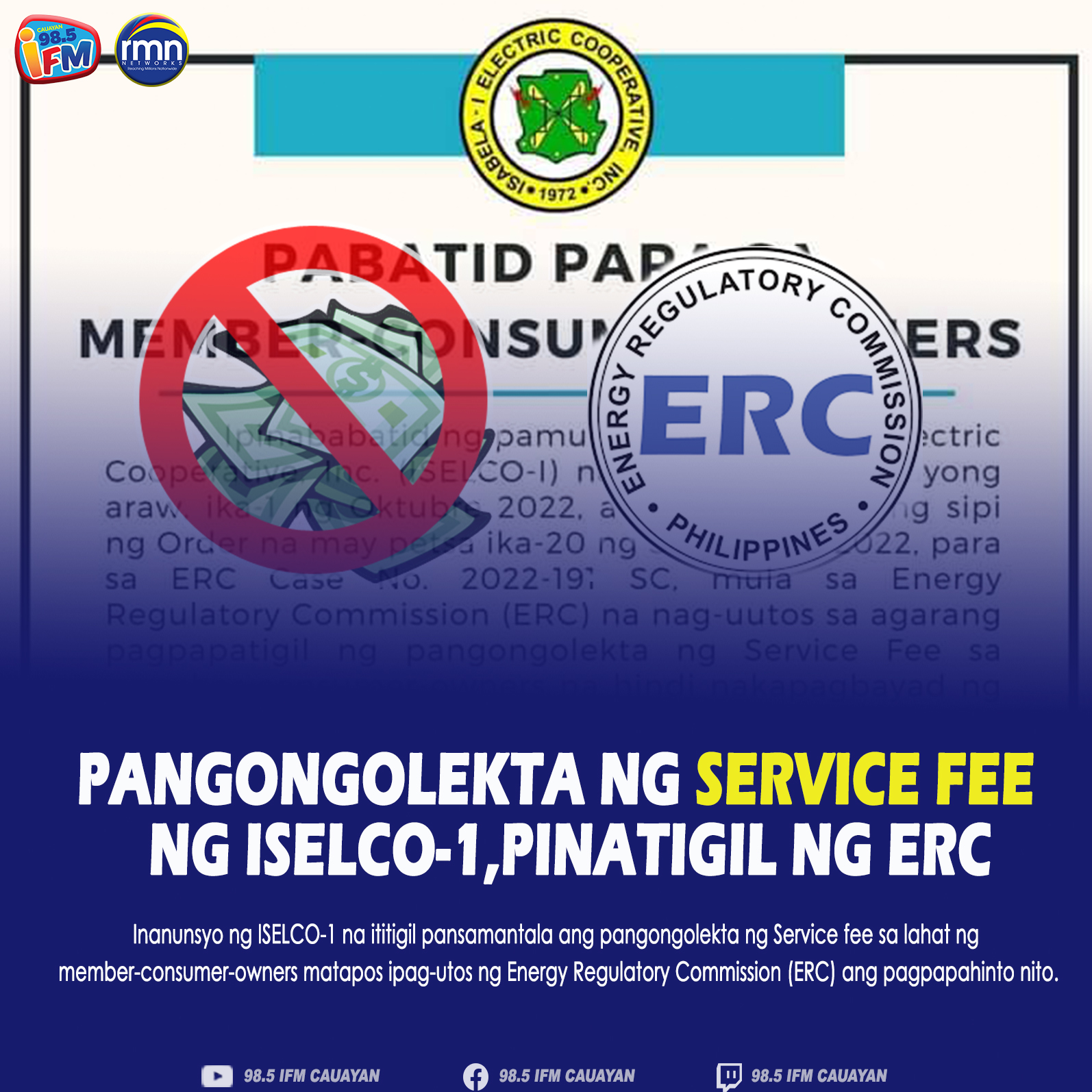 PANGONGOLEKTA-NG-SERVICE-FEE-PINATIGIL-NG-ERC.jpg - RMN Networks