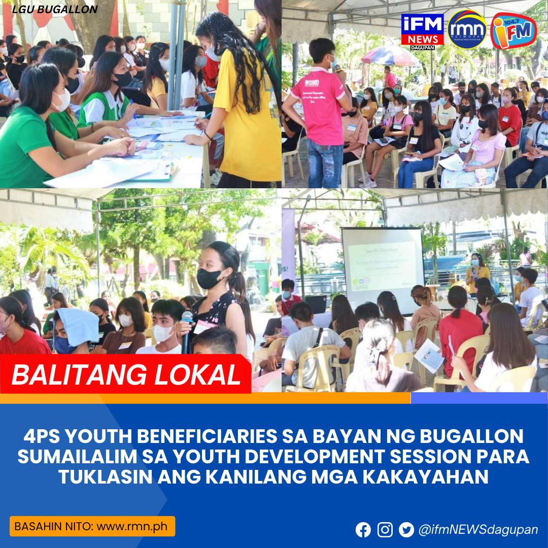 4PS YOUTH BENEFICIARIES SA BAYAN NG BUGALLON SUMAILALIM SA YOUTH ...