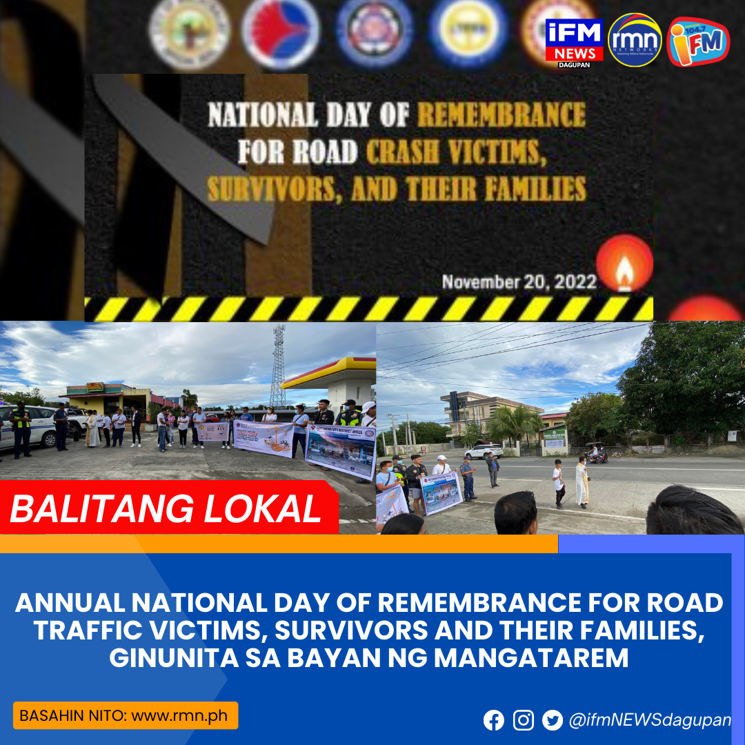 ANNUAL NATIONAL DAY OF REMEMBRANCE FOR ROAD TRAFFIC VICTIMS, SURVIVORS ...
