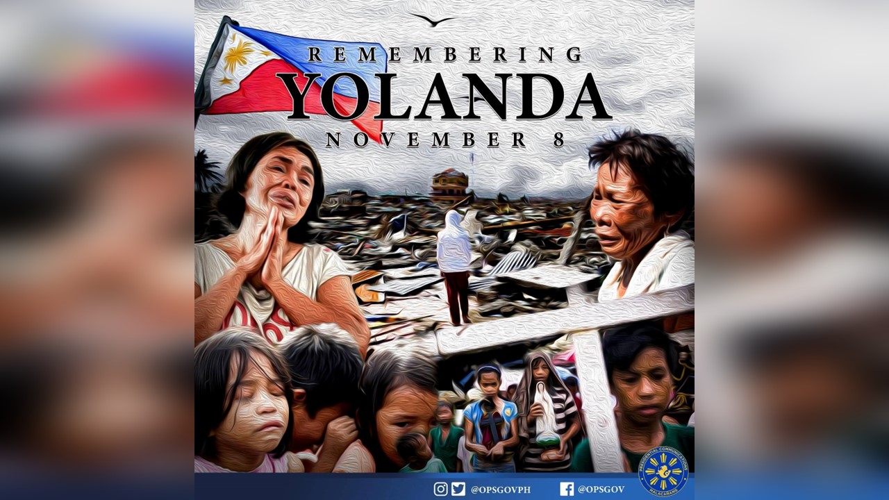 OPS, nakikiisa sa pag-alala sa mga nawalang buhay ng Bagyong Yolanda siyam na taon na ang ...