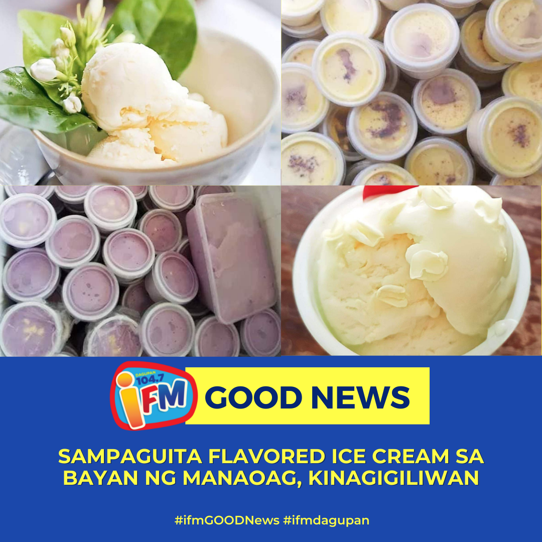 SAMPAGUITA FLAVORED ICE CREAM SA BAYAN NG MANAOAG, KINAGIGILIWAN - RMN ...