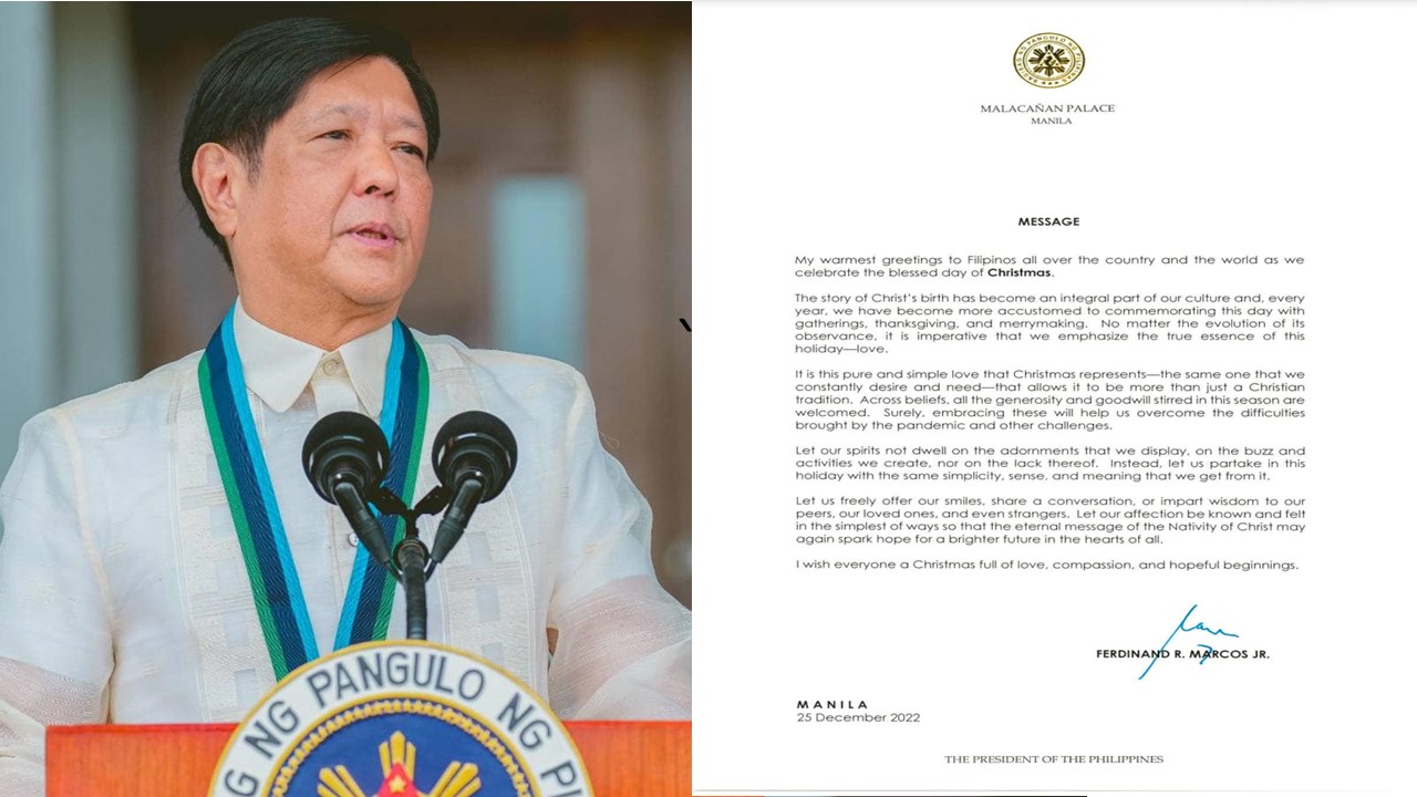 PBBM: ‘Christmas represents pure and simple love’ - RMN Networks