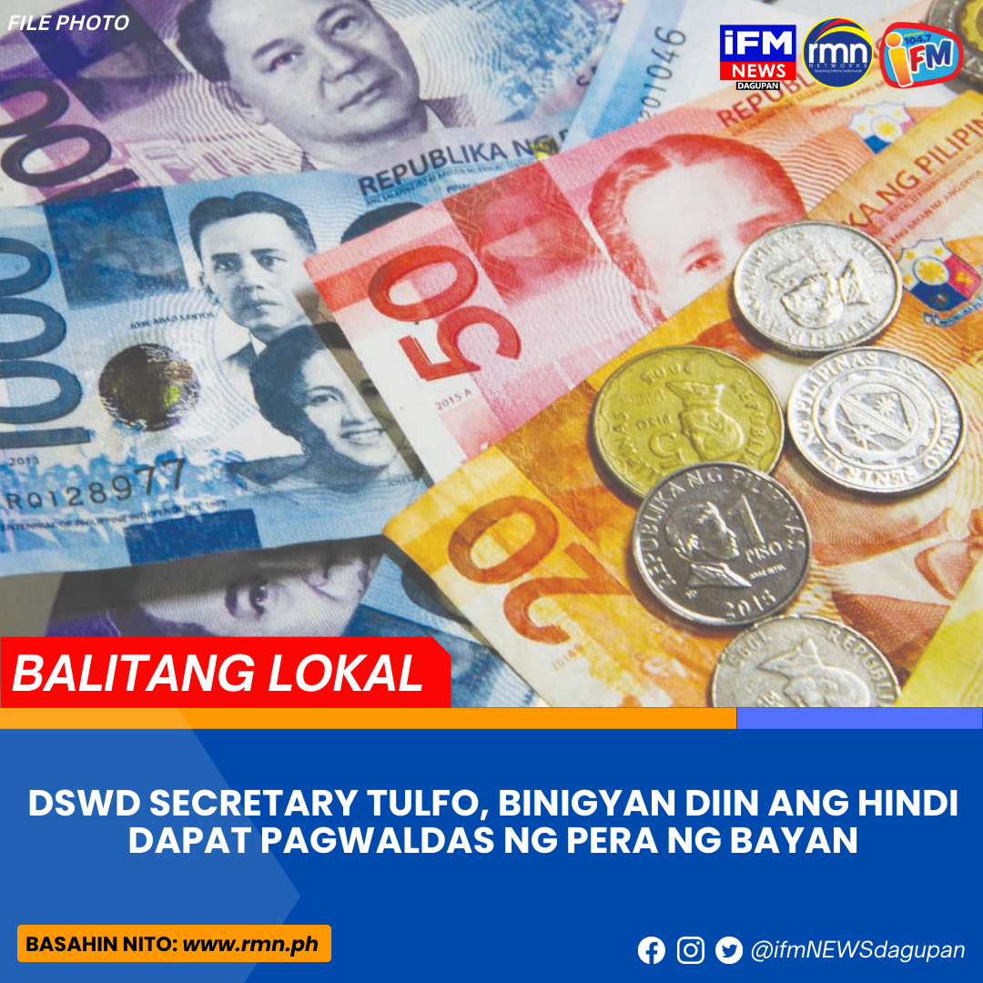 DSWD SECRETARY TULFO, BINIGYAN DIIN ANG HINDI DAPAT PAGWALDAS NG PERA ...