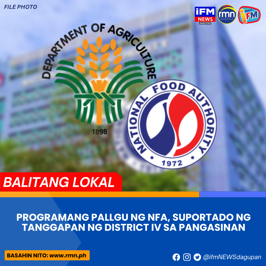 PROGRAMANG PALLGU NG NFA, SUPORTADO NG TANGGAPAN NG DISTRICT IV SA ...