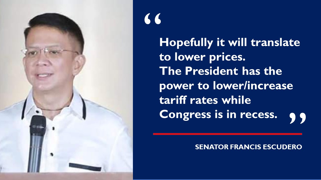 Pagbaba ng taripa sa mga mahahalagang produktong iniaangkat sa bansa ...