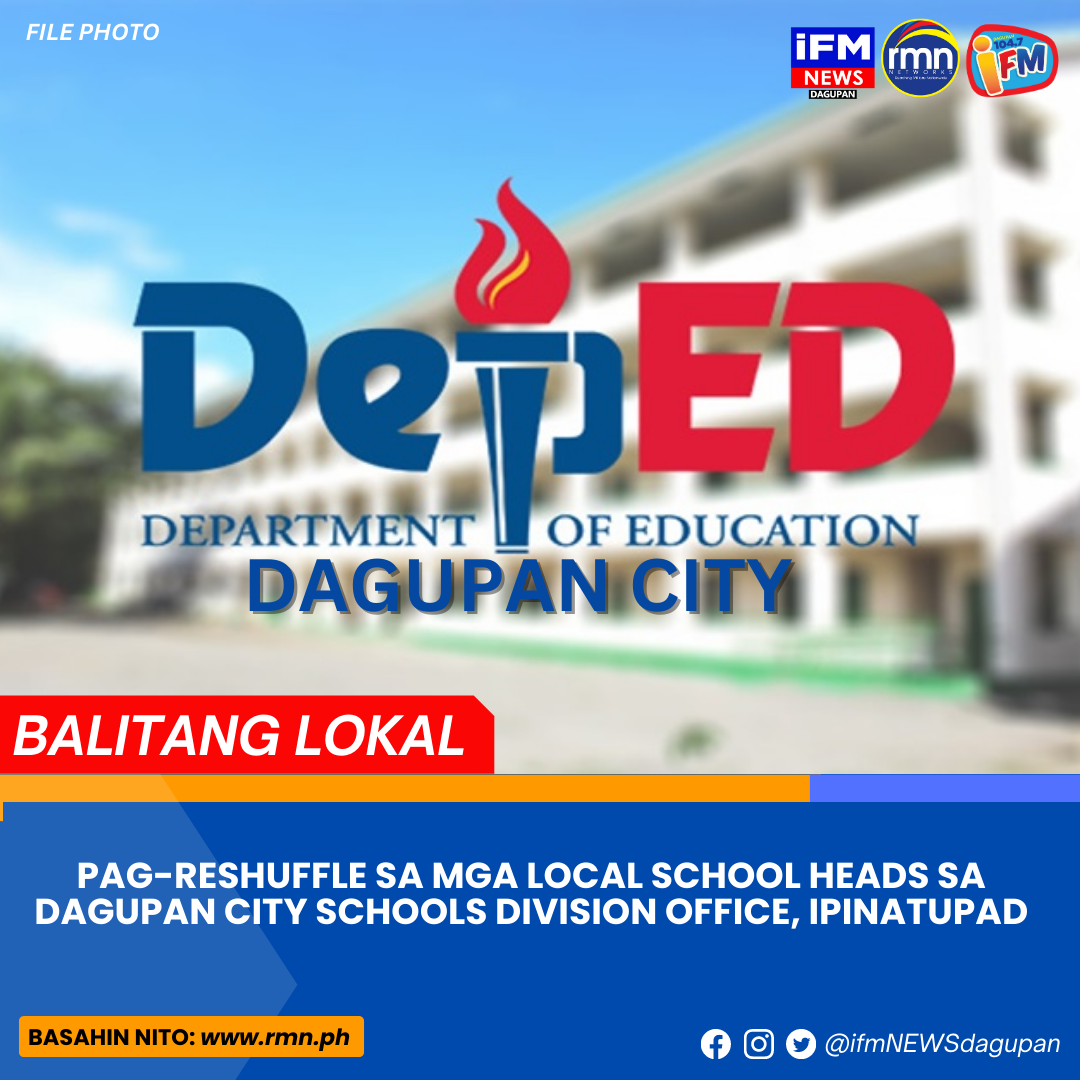 PAG-RESHUFFLE SA MGA LOCAL SCHOOL HEADS SA DAGUPAN CITY SCHOOLS ...