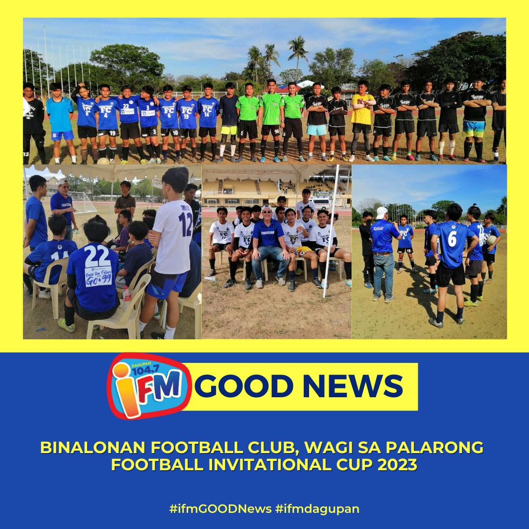 GOOD NEWS: BINALONAN FOOTBALL CLUB, WAGI SA PALARONGFOOTBALL ...