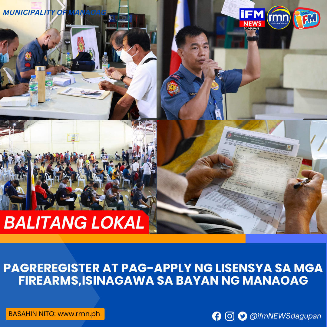 PAGREREGISTER AT PAG-APPLY NG LISENSYA SA MGA FIREARMS,ISINAGAWA SA ...