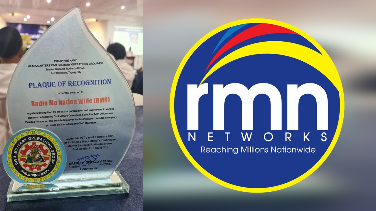 RMN, tumanggap ng pagkilala mula sa Civil Military Operations Group ng ...