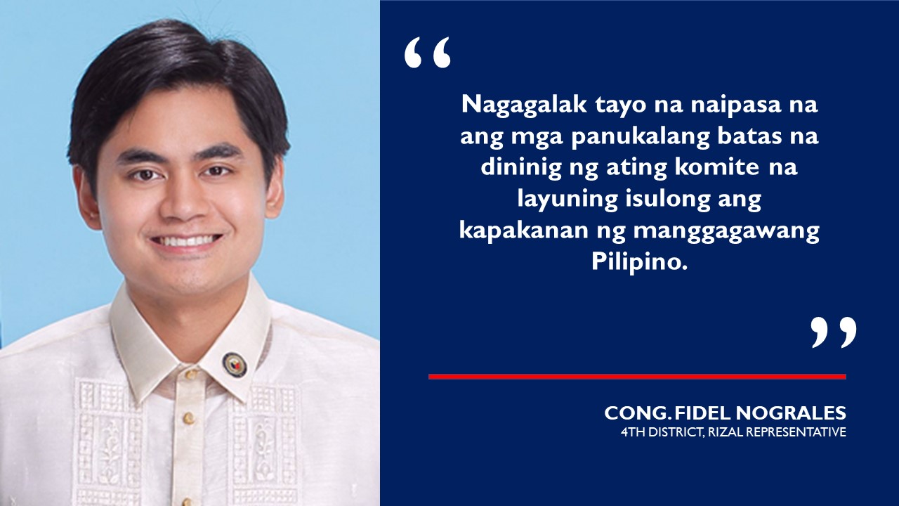 Better working environment, makakamit kung maipasa rin ng Senado at ...