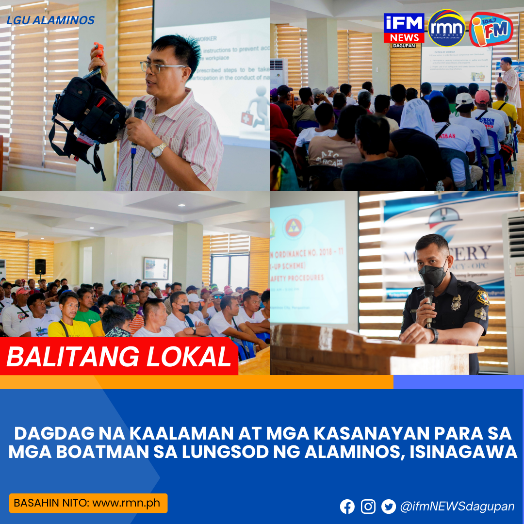 DAGDAG NA KAALAMAN AT MGA KASANAYAN PARA SA MGA BOATMAN SA LUNGSOD NG ...