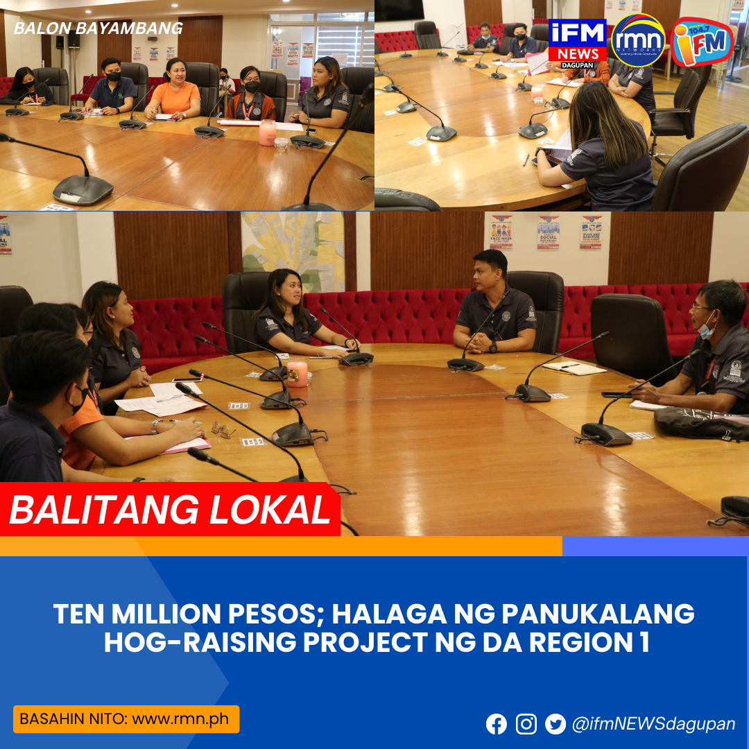 TEN MILLION PESOS; HALAGA NG PANUKALANG HOG-RAISING PROJECT NG DA ...