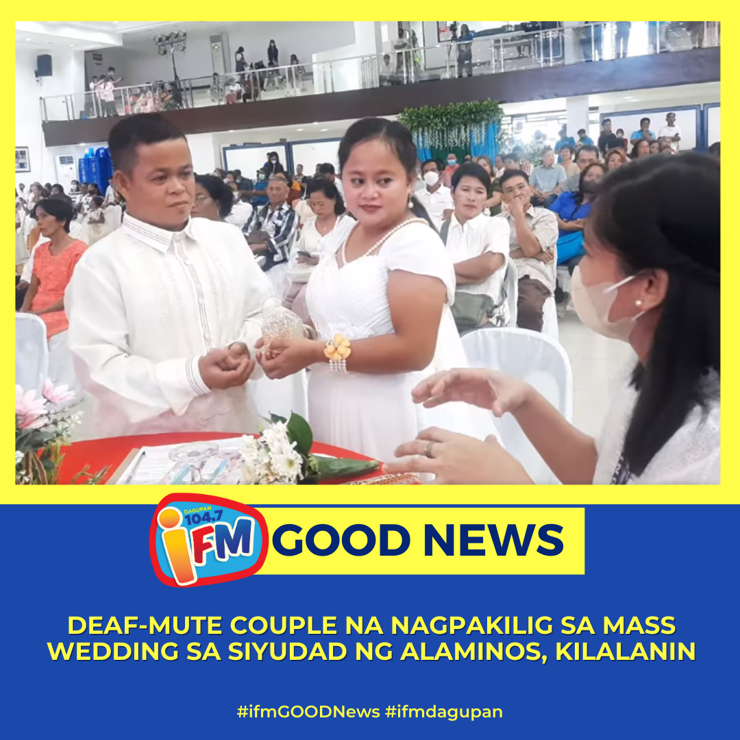 DEAF-MUTE COUPLE NA NAGPAKILIG SA MASS WEDDING SA SIYUDAD NG ALAMINOS ...