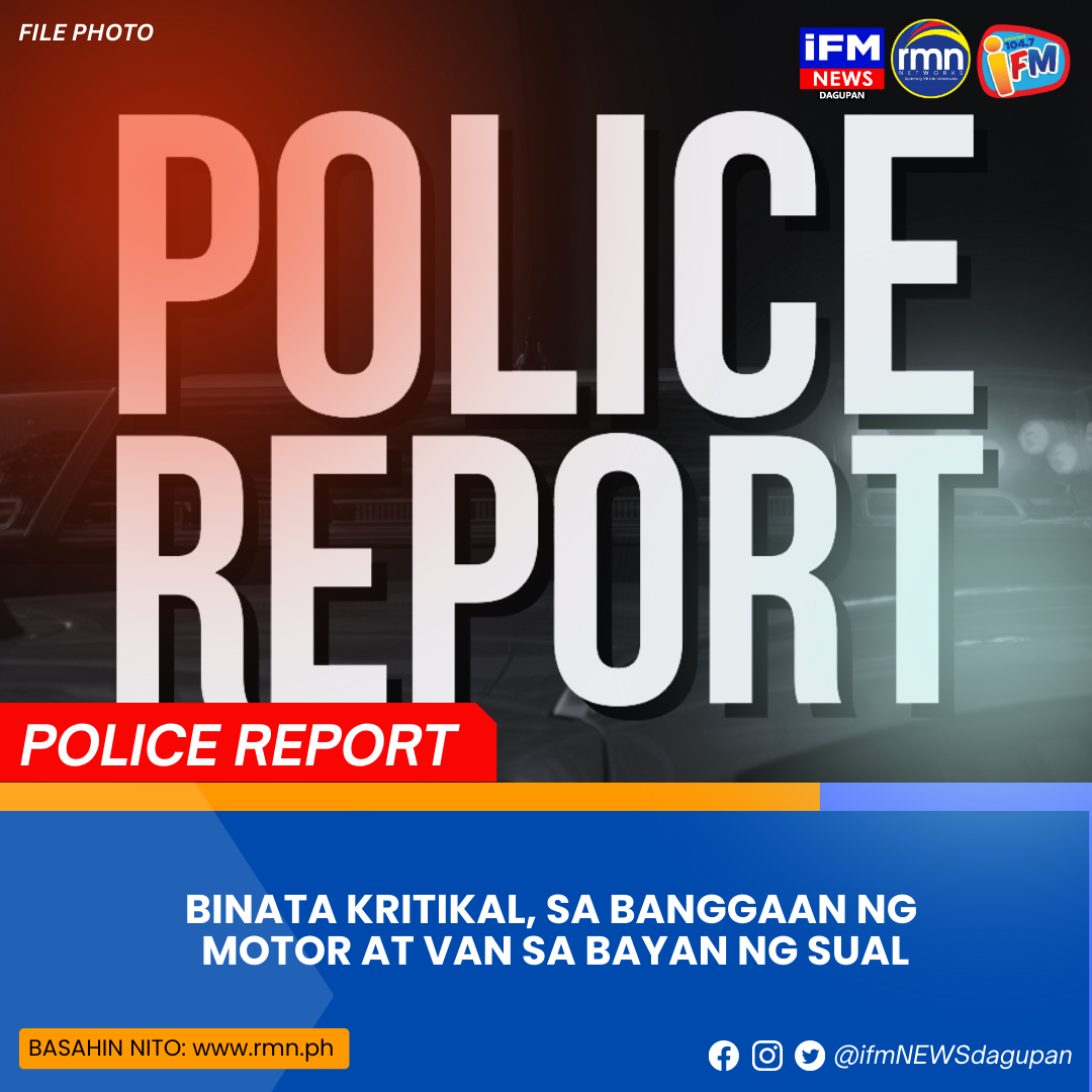 BINATA KRITIKAL, SA BANGGAAN NG MOTOR AT VAN SA BAYAN NG SUAL - RMN Networks