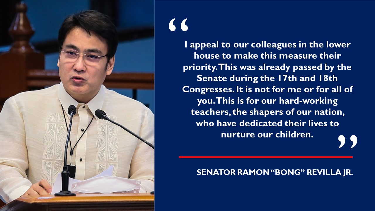 Senador, nanawagan sa Kamara na madaliin na ang panukala para sa dagdag na teaching allowance sa ...