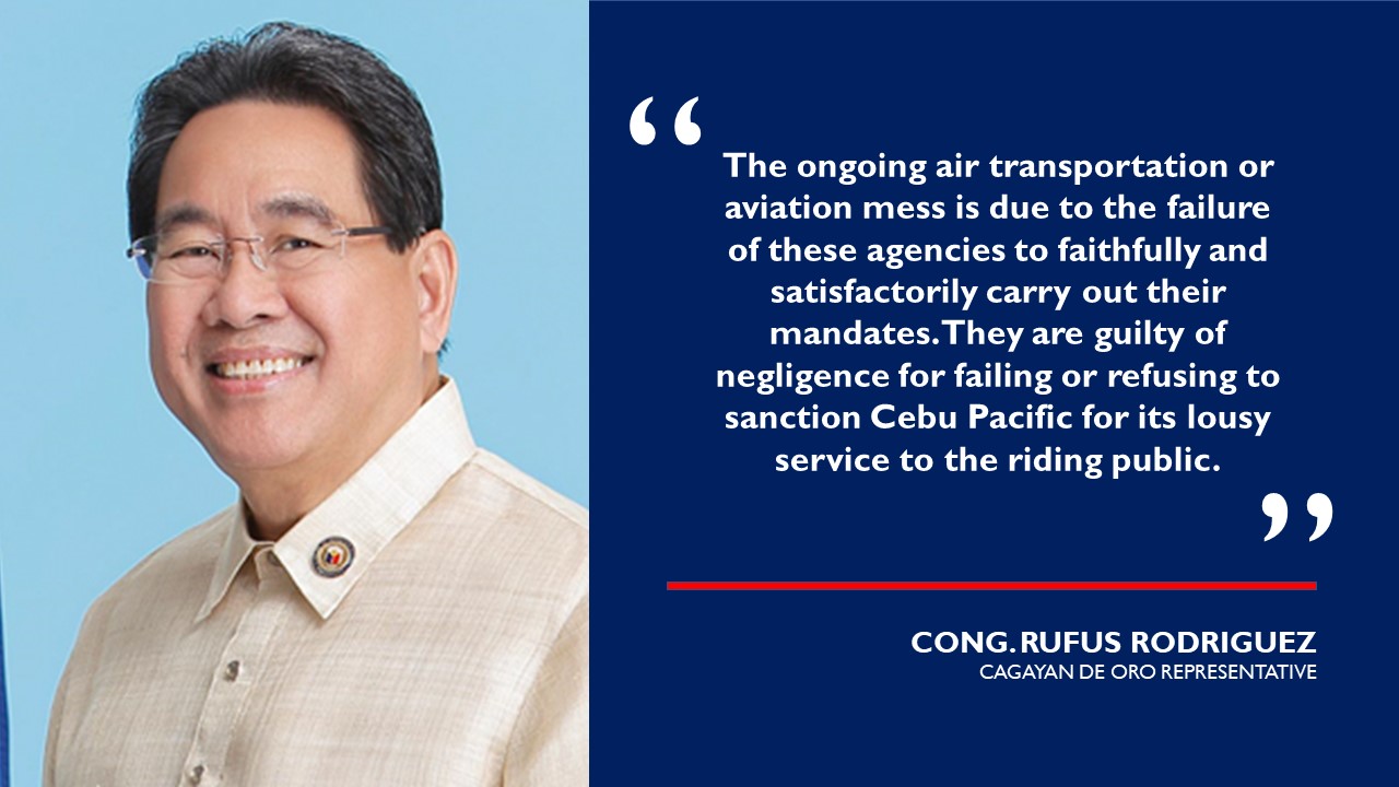 Pagsibak sa mga opisyal ng DOTR, CAB, CAAP, hiniling ng isang ...