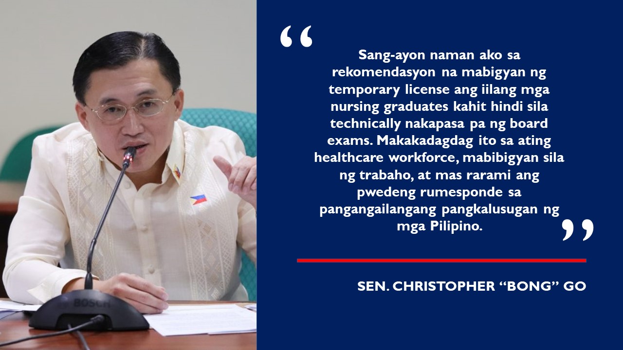 Pagbibigay ng temporary license sa mga non-board passer na nursing ...