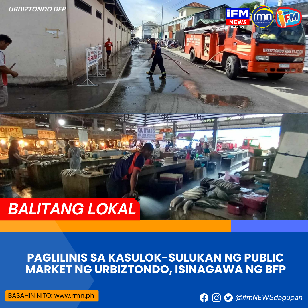 PAGLILINIS SA KASULOK-SULUKAN NG PUBLIC MARKET NG URBIZTONDO, ISINAGAWA ...