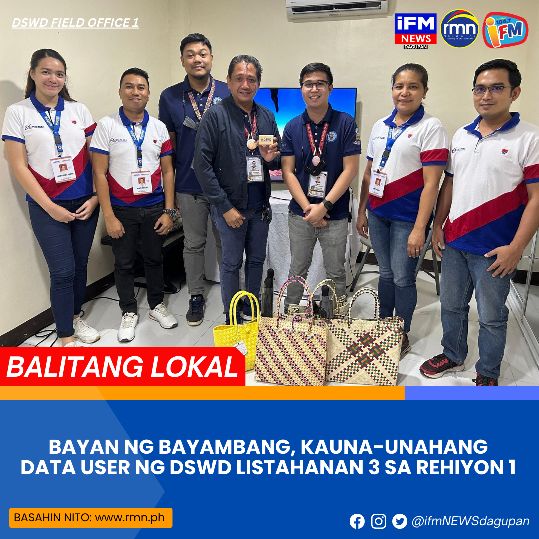BAYAN NG BAYAMBANG, KAUNA-UNAHANG DATA USER NG DSWD LISTAHANAN 3 SA ...