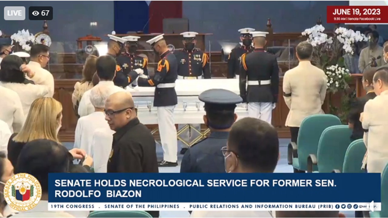 Senado, naghandog ng necrological service para sa yumaong dating ...