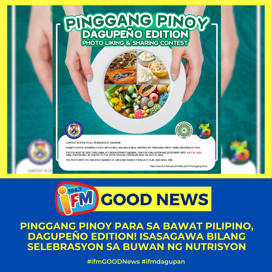 PINGGANG PINOY PARA SA BAWAT PILIPINO, DAGUPEÑO EDITION! ISASAGAWA ...