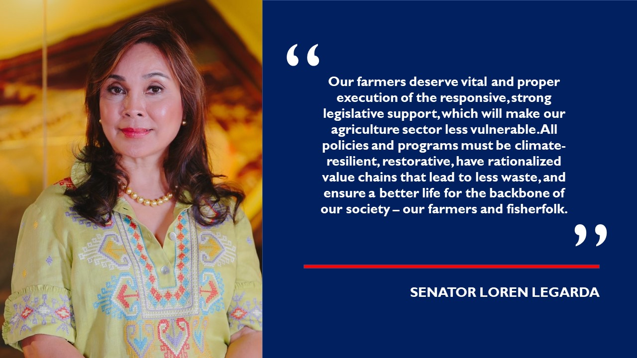 Senador, humingi ng suporta para sa agriculture sector na pinadapa ng ...