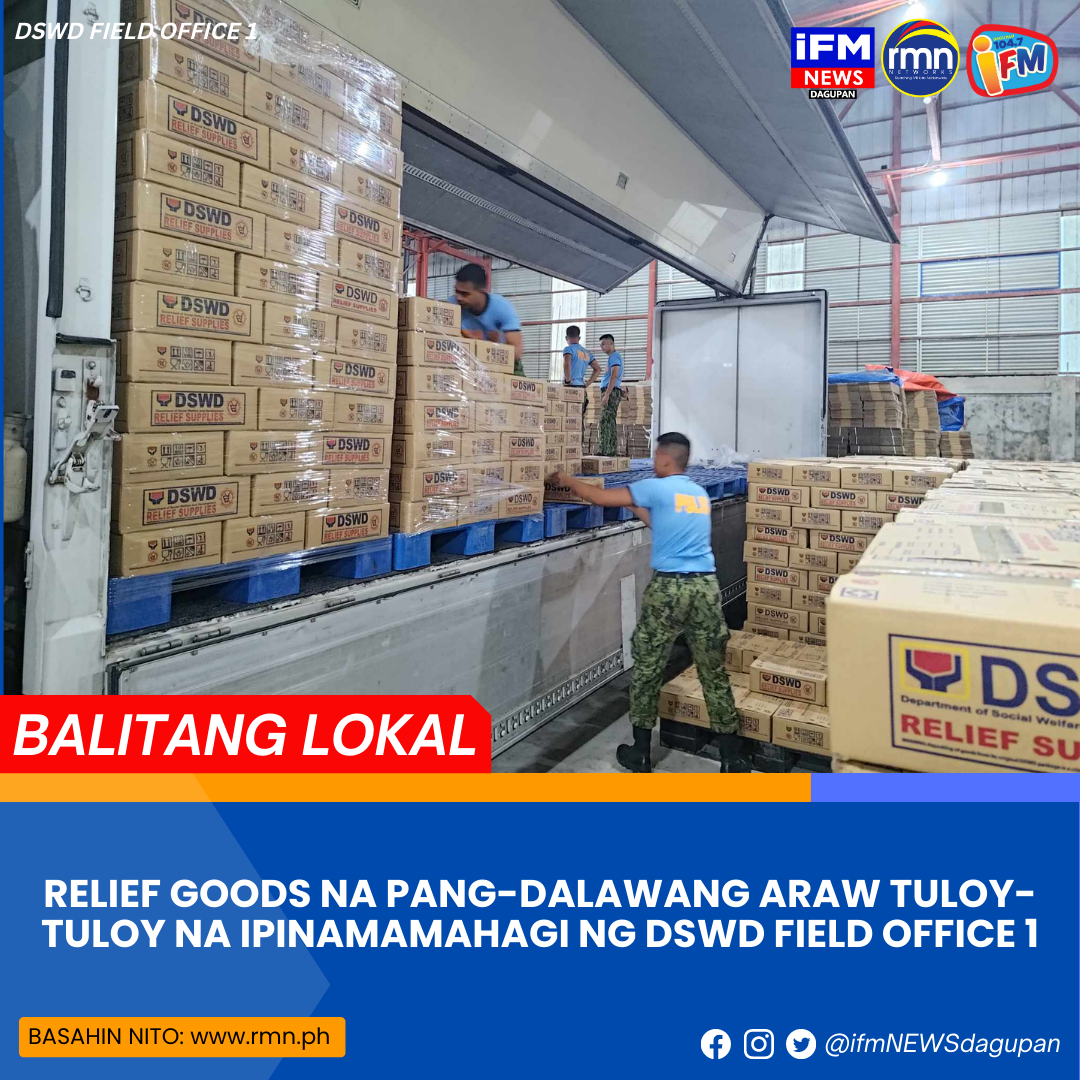 RELIEF GOODS NA PANG-DALAWANG ARAW TULOY-TULOY NA IPINAMAMAHAGI NG DSWD ...