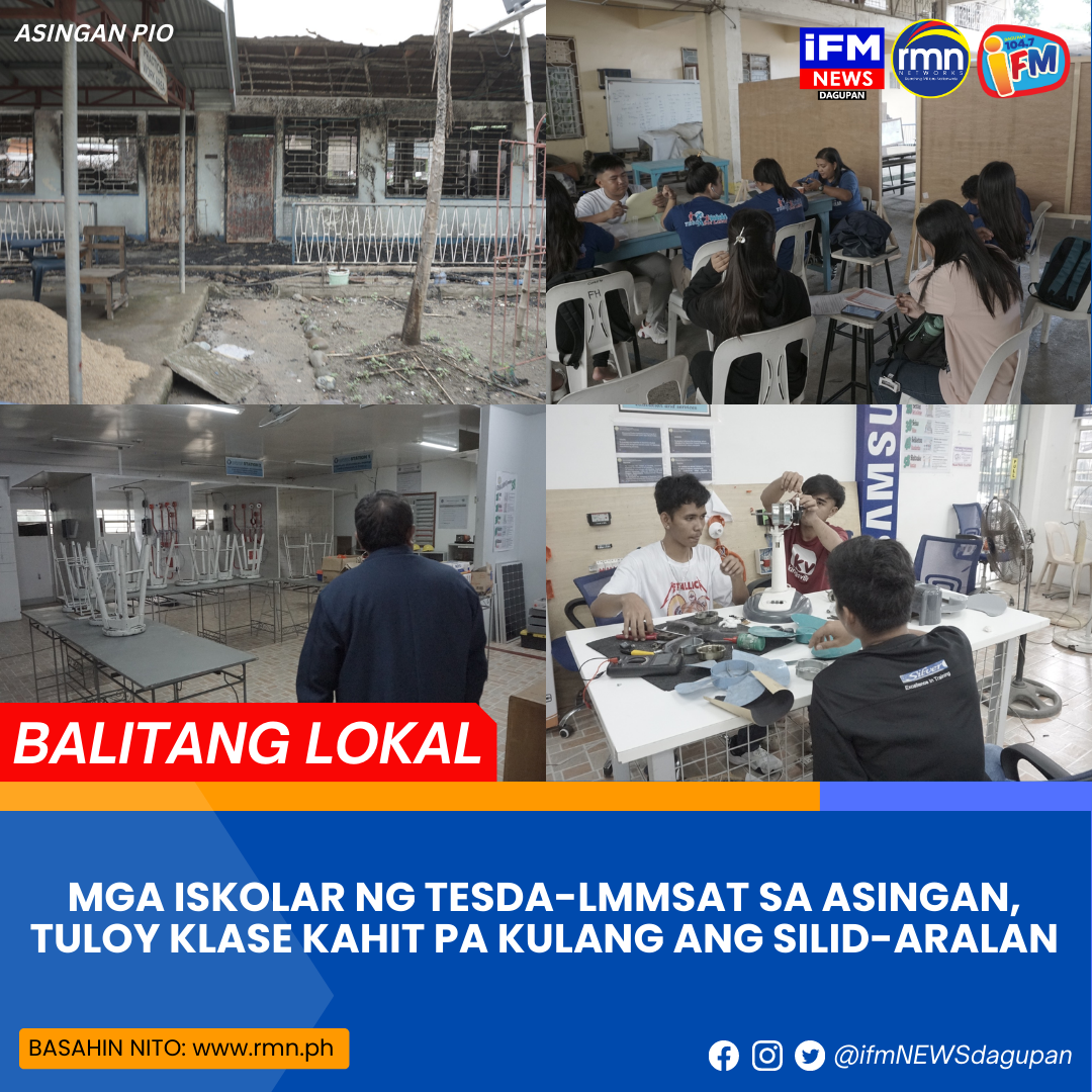 MGA ISKOLAR NG TESDA-LMMSAT SA ASINGAN, TULOY KLASE KAHIT PA KULANG ANG ...