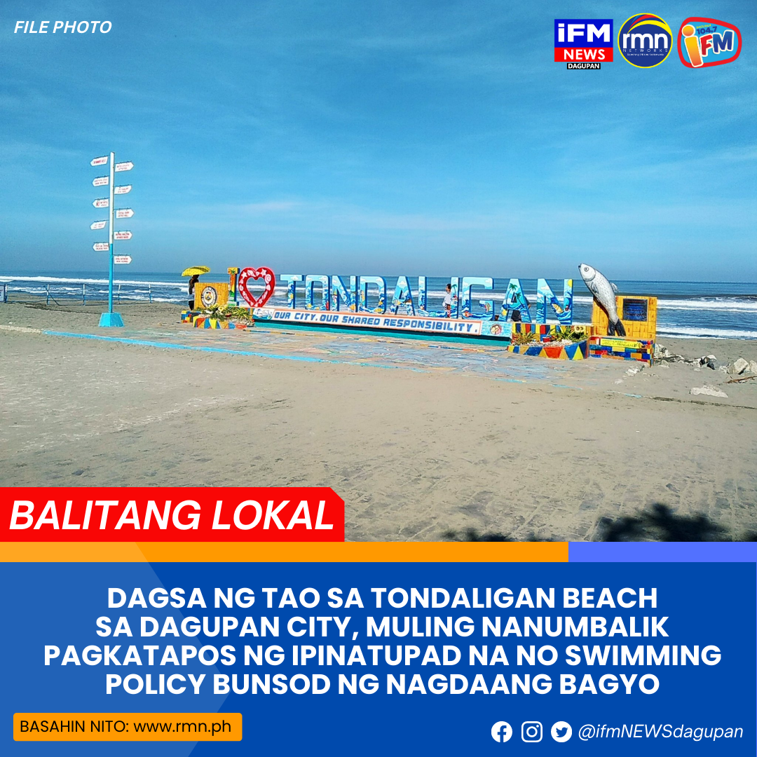 DAGSA NG TAO SA TONDALIGAN BEACH SA DAGUPAN CITY, MULING NANUMBALIK PAGKATAPOS NG IPINATUPAD NA ...