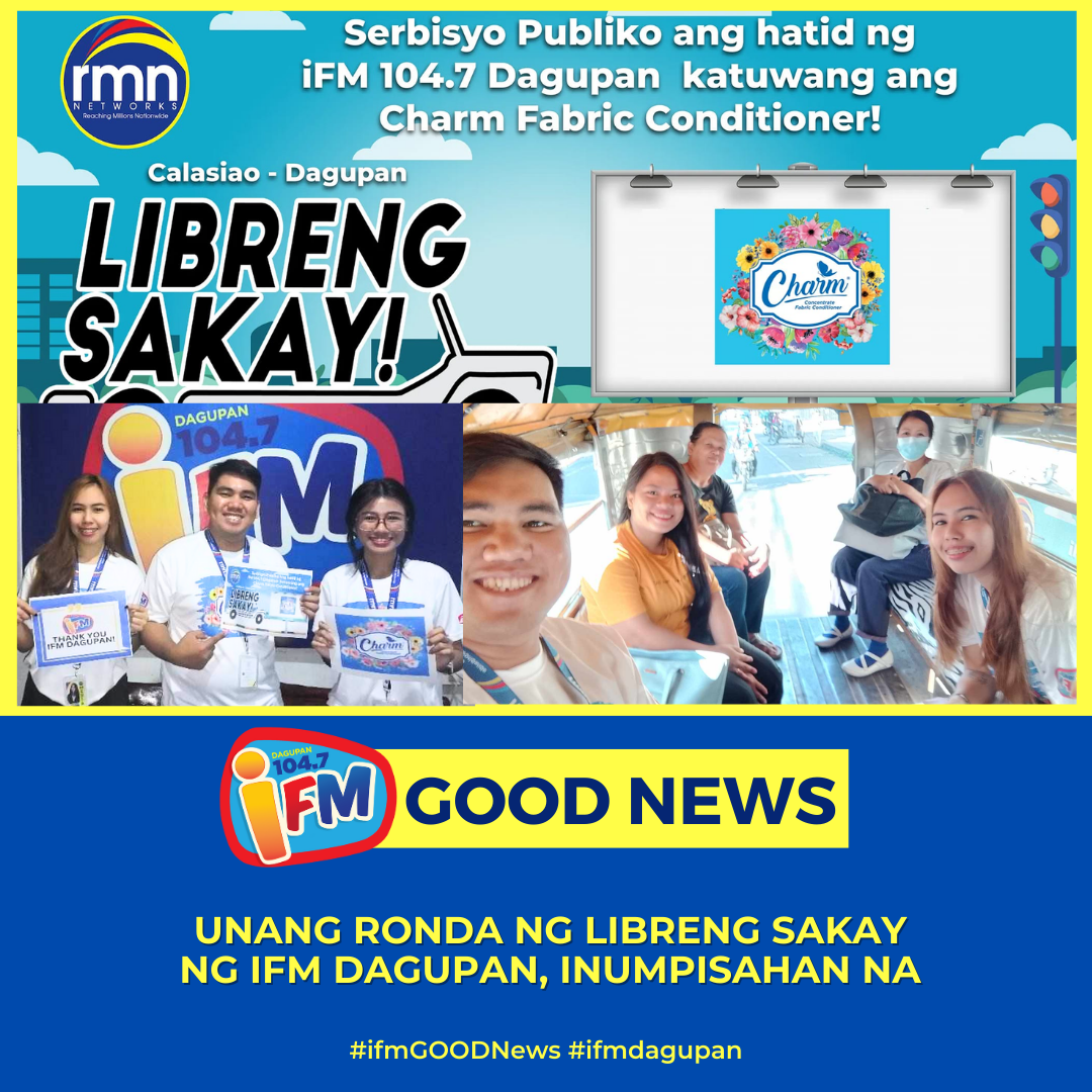 UNANG RONDA NG LIBRENG SAKAY NG IFM DAGUPAN, INUMPISAHAN NA - RMN Networks