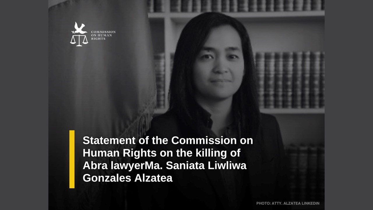 CHR, kinondena ang pagpatay kay Atty Ma. Saniata Liwliwa Gonzales ...